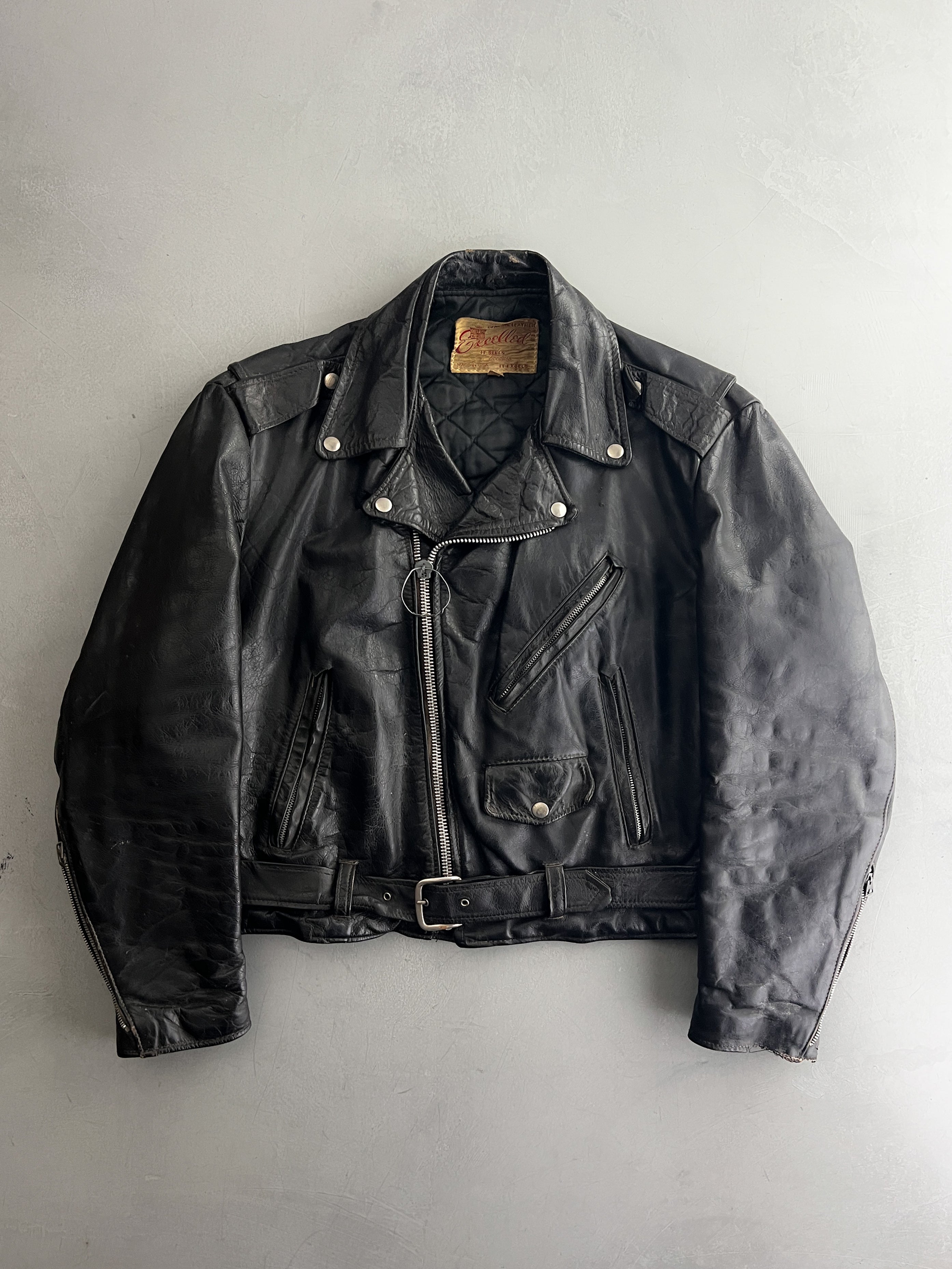 1960's Excelled 'Perfecto Style' Motorcycle Jacket [L] – The Wilde Merchant